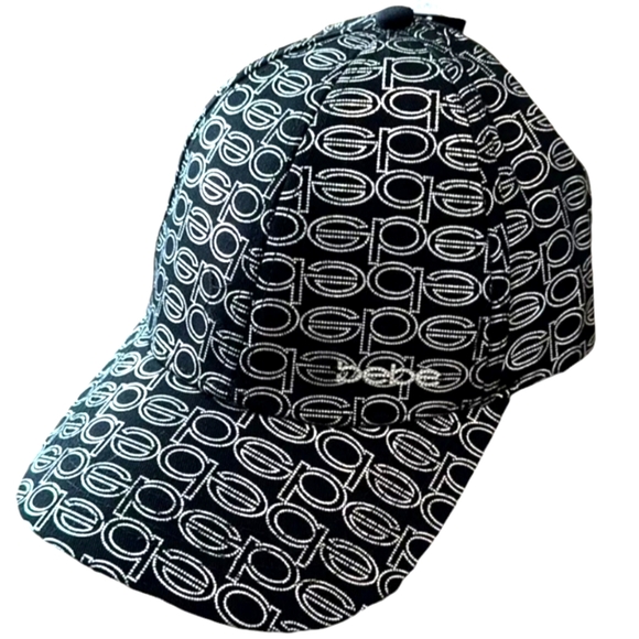 bebe | Accessories | New Metallic Silver And Black Bebe Signature Logo ...
